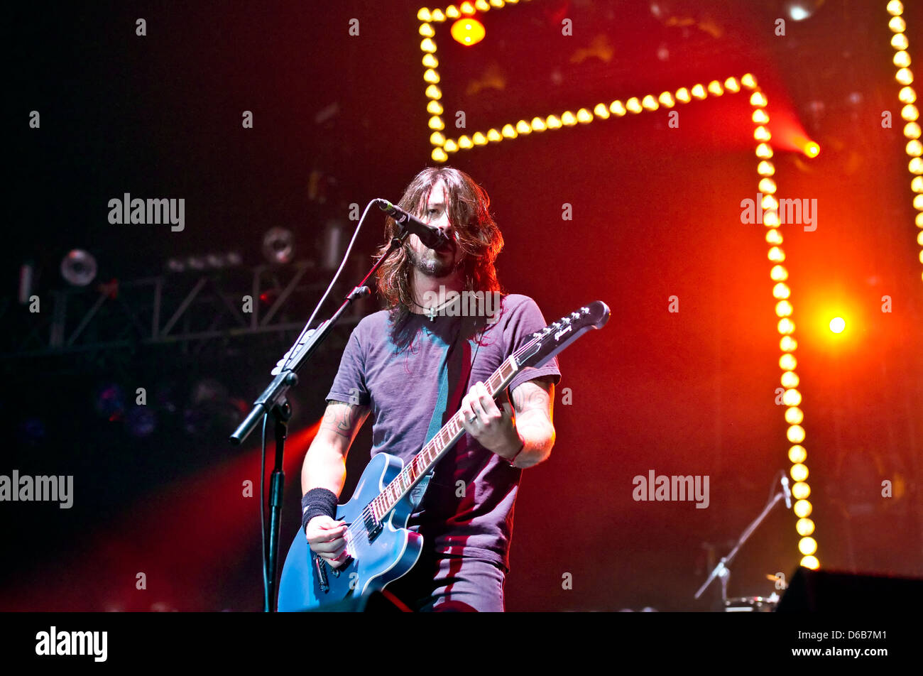 Dave Grohl Foo Fighters performing live at Wembley Arena London ...
