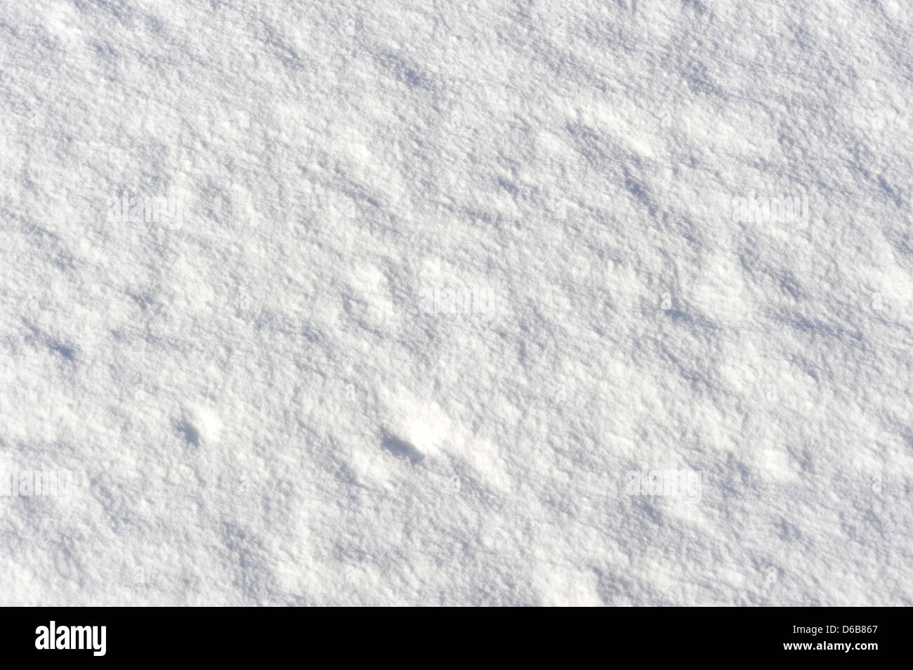 Smooth field of snow oblique lit bij the low standing sun Stock Photo ...