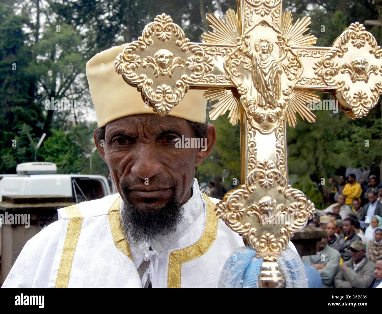 Orthodox priests attend the funeral service for Abune Paulos, Abuna and ...