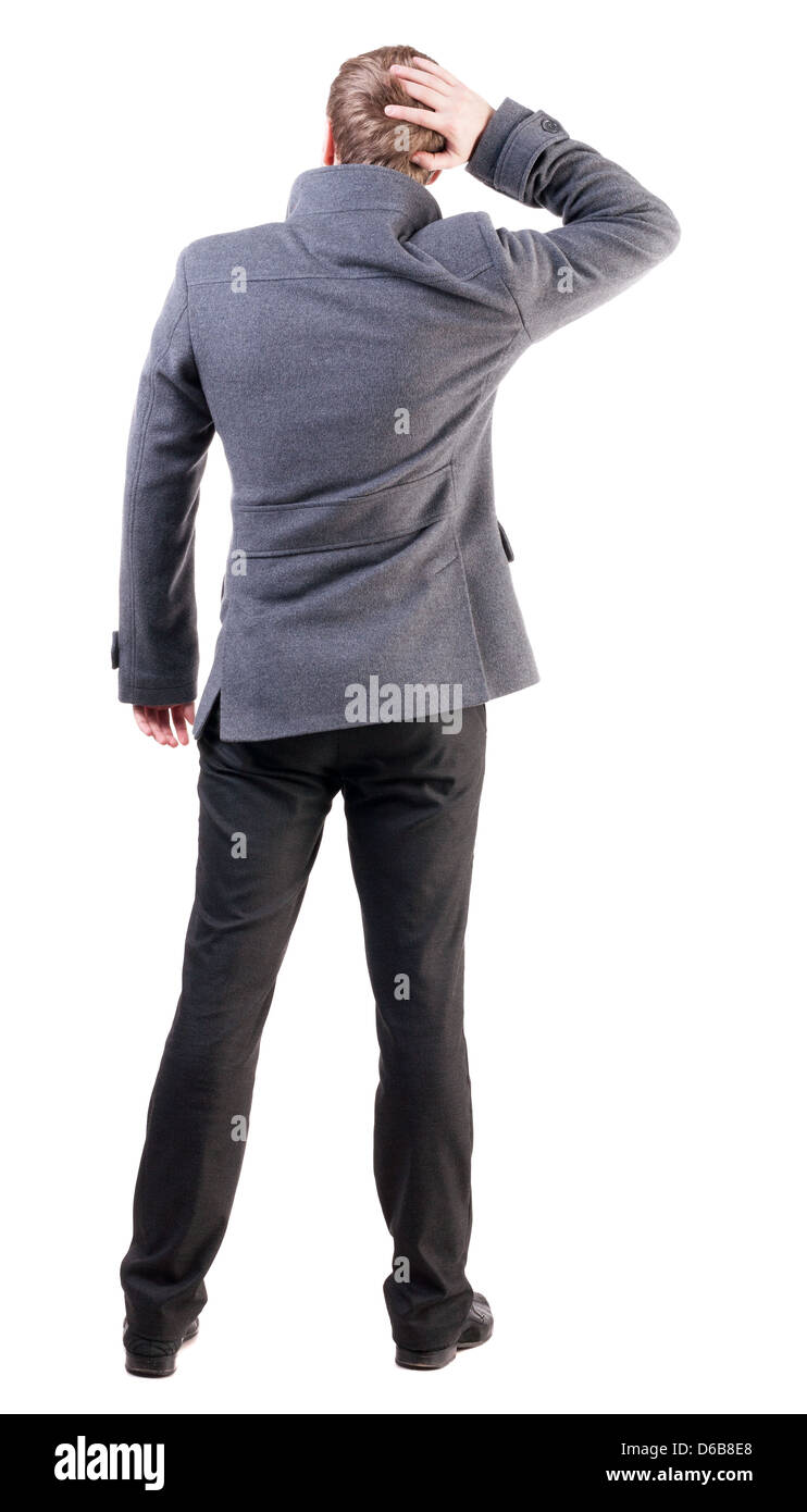 Male rear view coat hi-res stock photography and images - Alamy