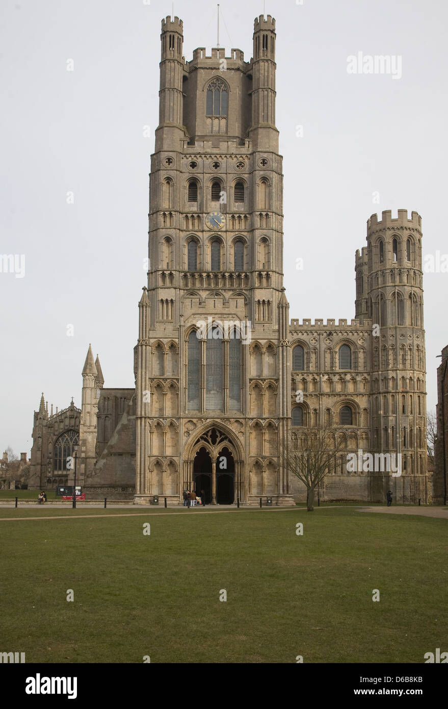 The West tower of Ely cathedral, Cambridgeshire, England Stock Photo ...