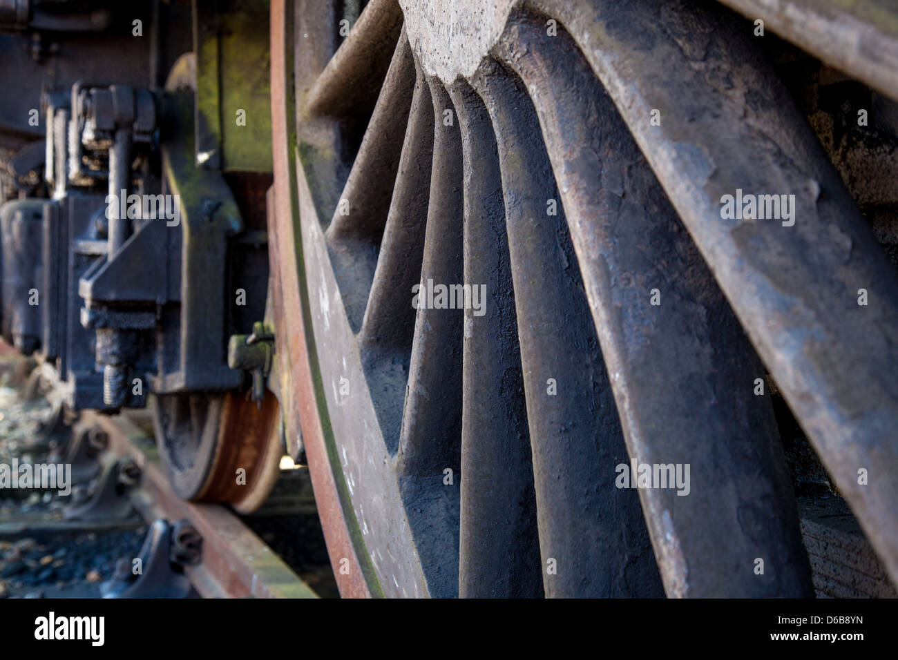 Steam Train Wheels Stock Photo - Alamy