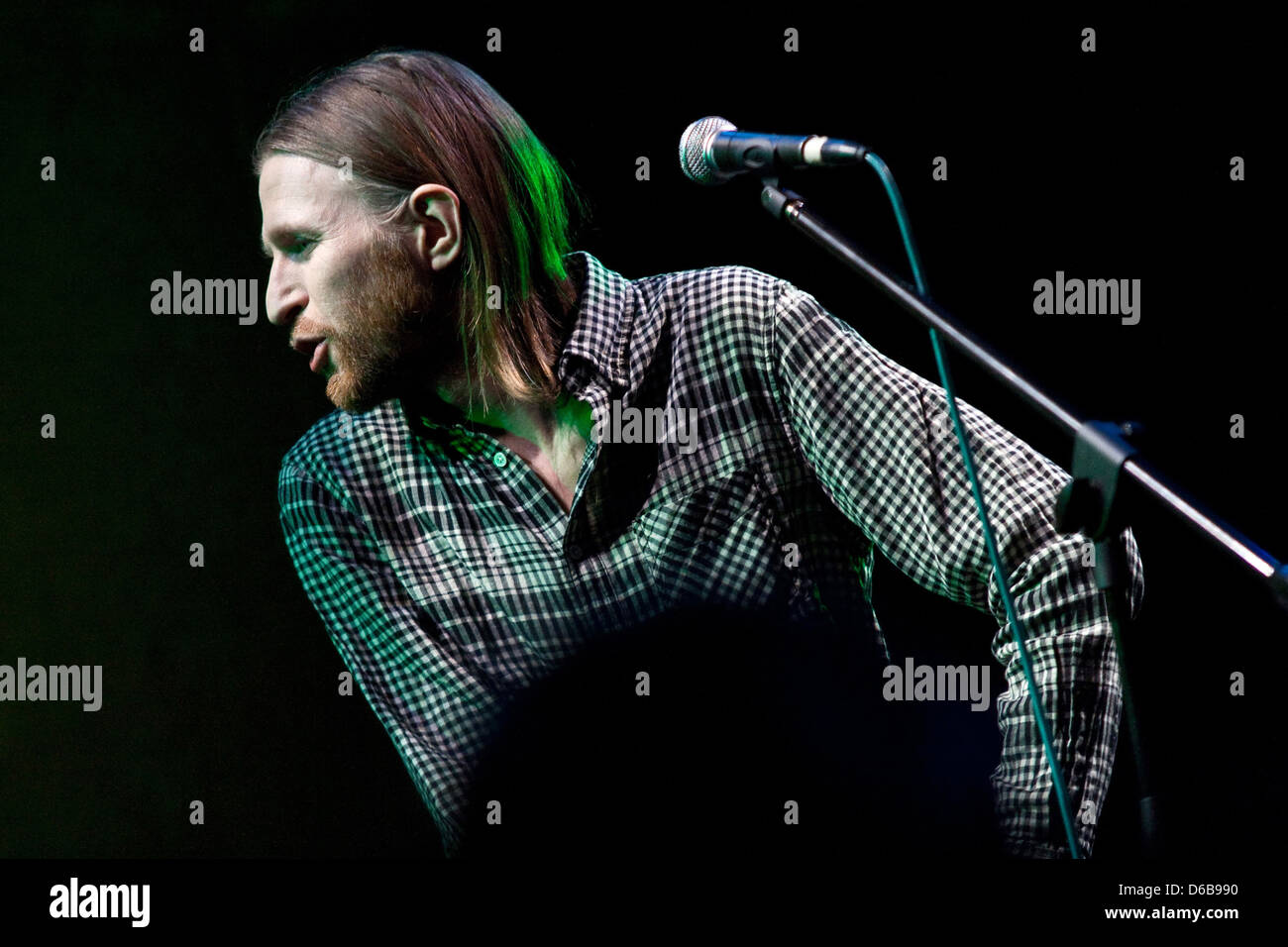 Swedish singer-songwriter Jay-Jay Johanson performing at B2 Moscow ...
