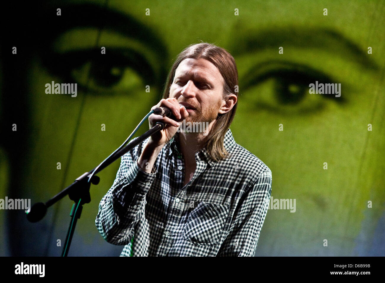 Swedish singer-songwriter Jay-Jay Johanson performing at B2 Moscow ...