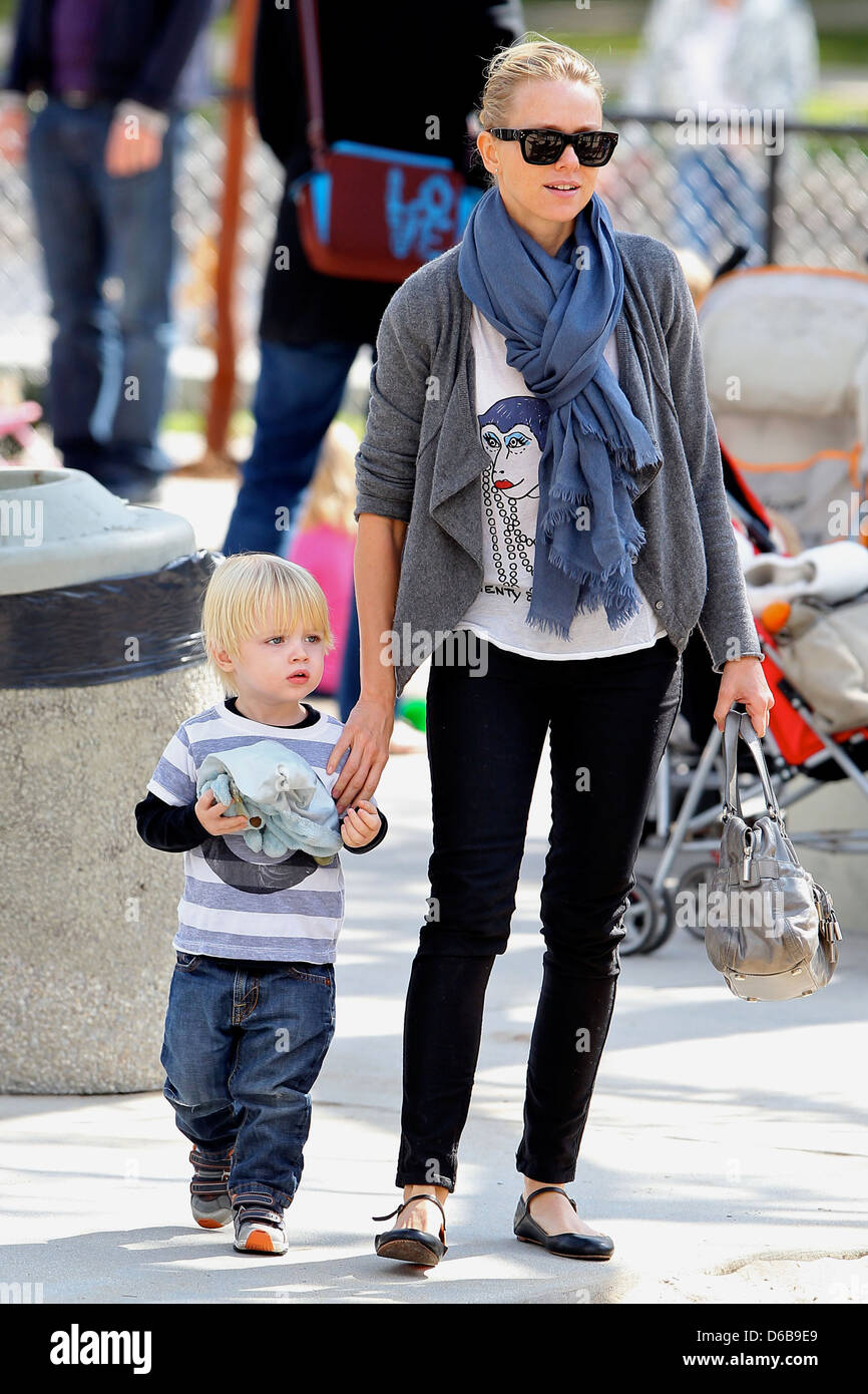 Naomi Watts and Sammy Kai Schreiber Naomi Watts enjoys a day at a park ...