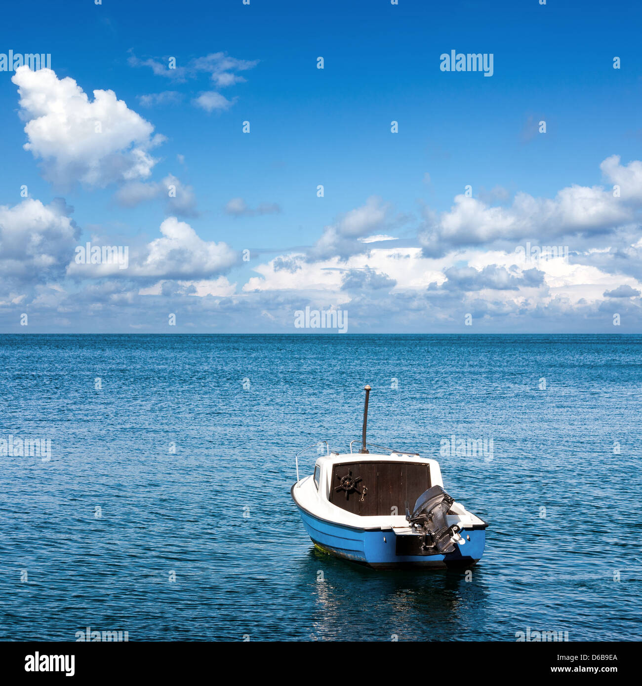 Motor boat in the sea Stock Photo - Alamy