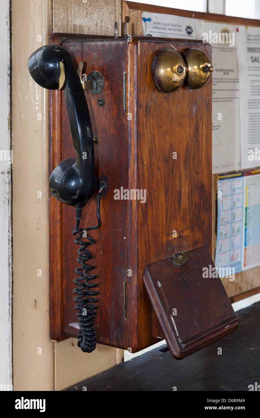 Railway telephone box hi-res stock photography and images - Alamy