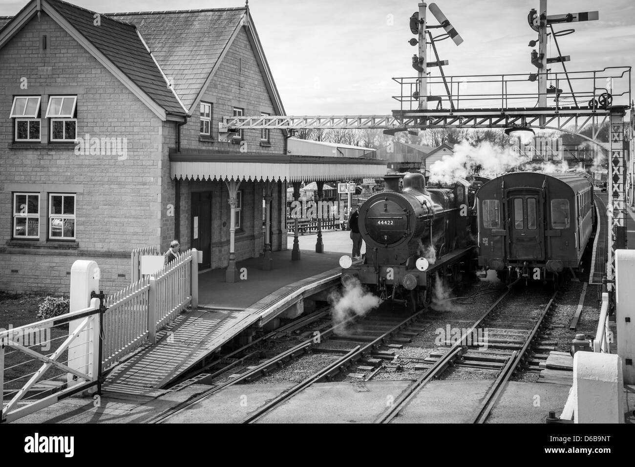 BR Class 4F Locomotive 44422 Stock Photo - Alamy