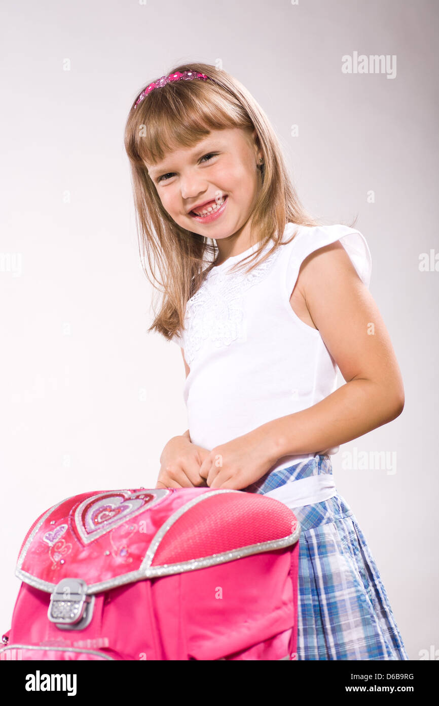 first grader girl Stock Photo - Alamy