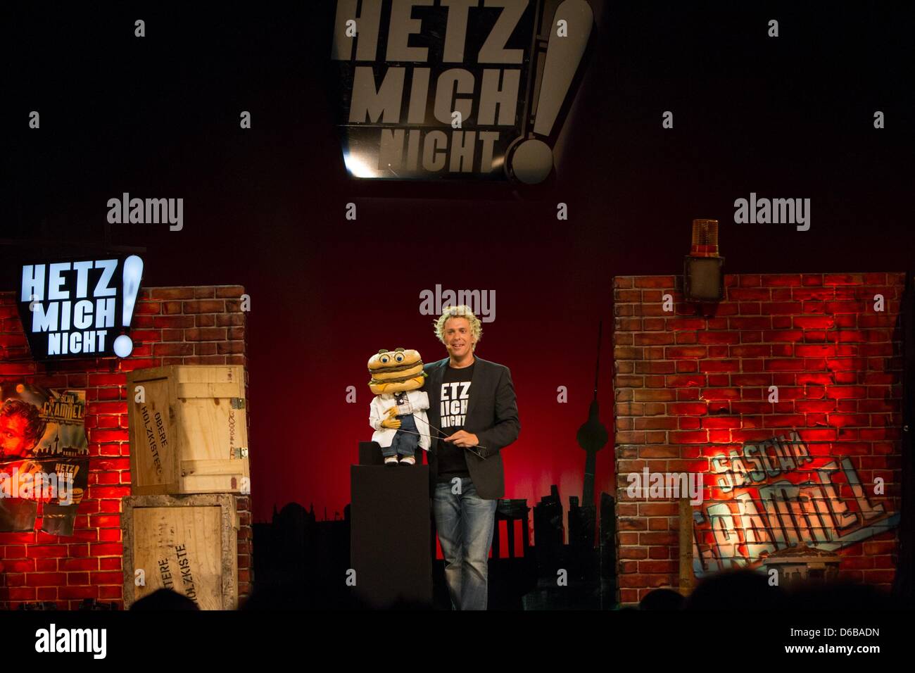 Ventriloquist Sascha Grammel performs his show "Hetz mich nicht" (Don't ...