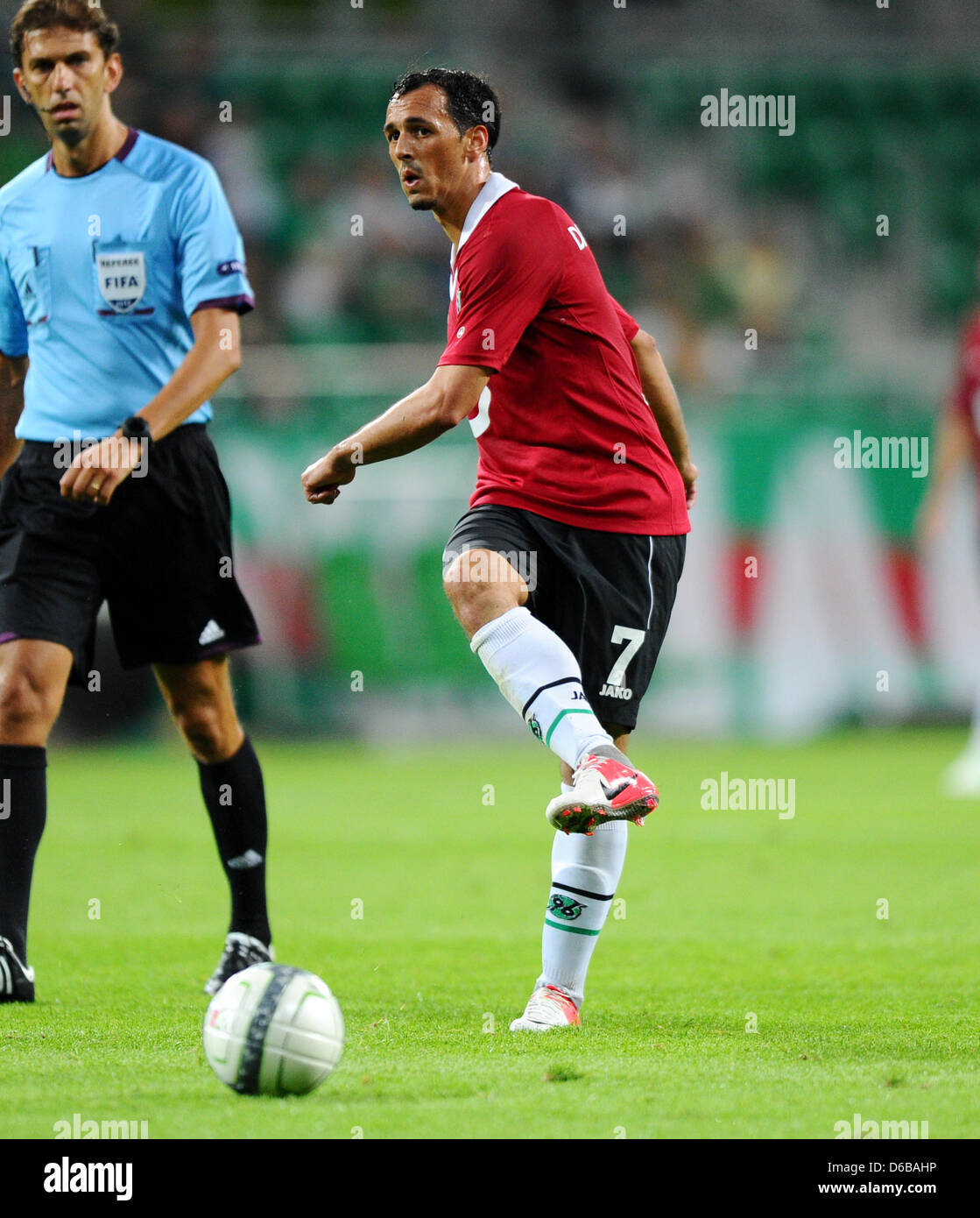 Hanover's Sergio Pinto during the UEFA Europe League fourth qualifying ...