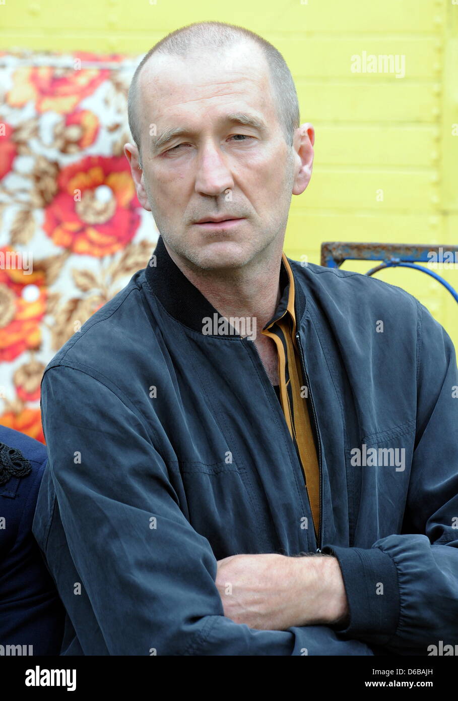 German actor Peter Lohmeyer poses for a photo on the set of the film ...