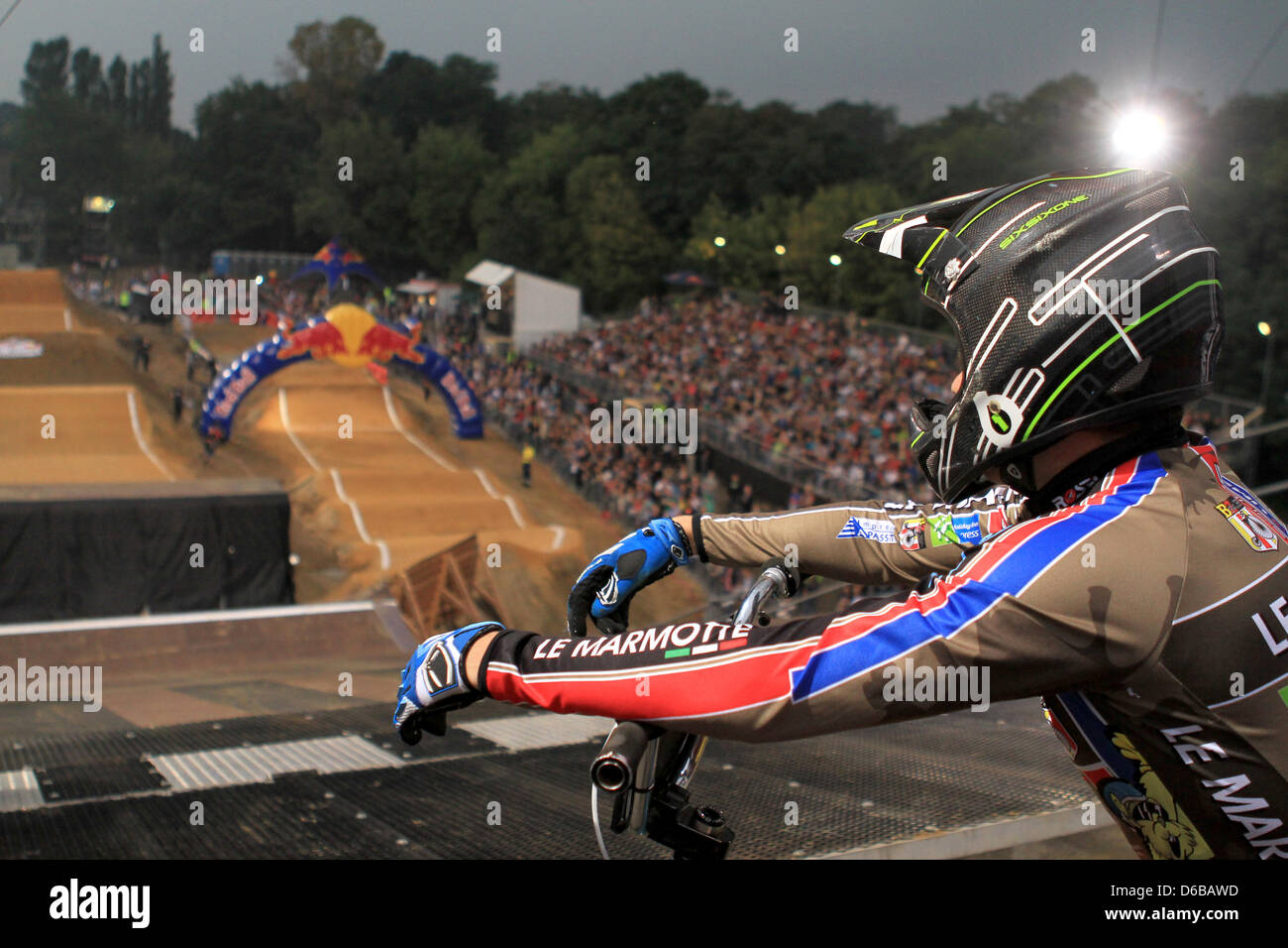 French BMX driver Luca Virdis prior to the start at the Red Bull R ...