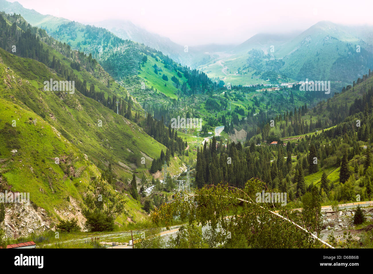 Asia landscape mountains Stock Photo - Alamy