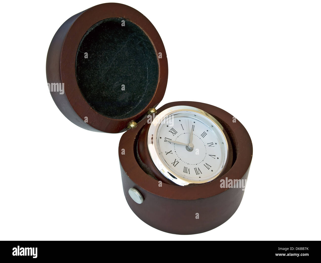 Antique table clock Cut Out Stock Images & Pictures - Alamy