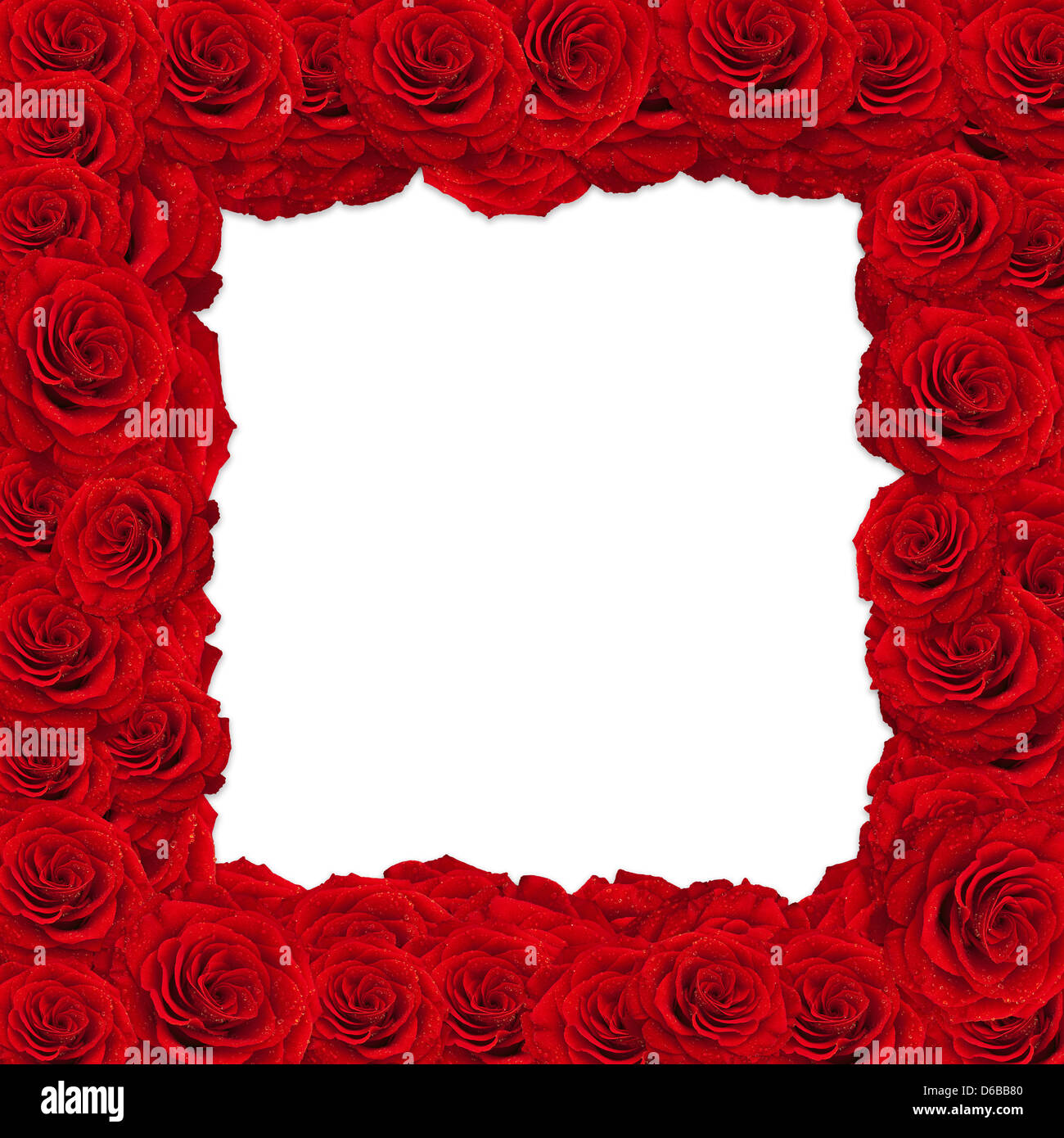 Red roses frame hi-res stock photography and images - Alamy