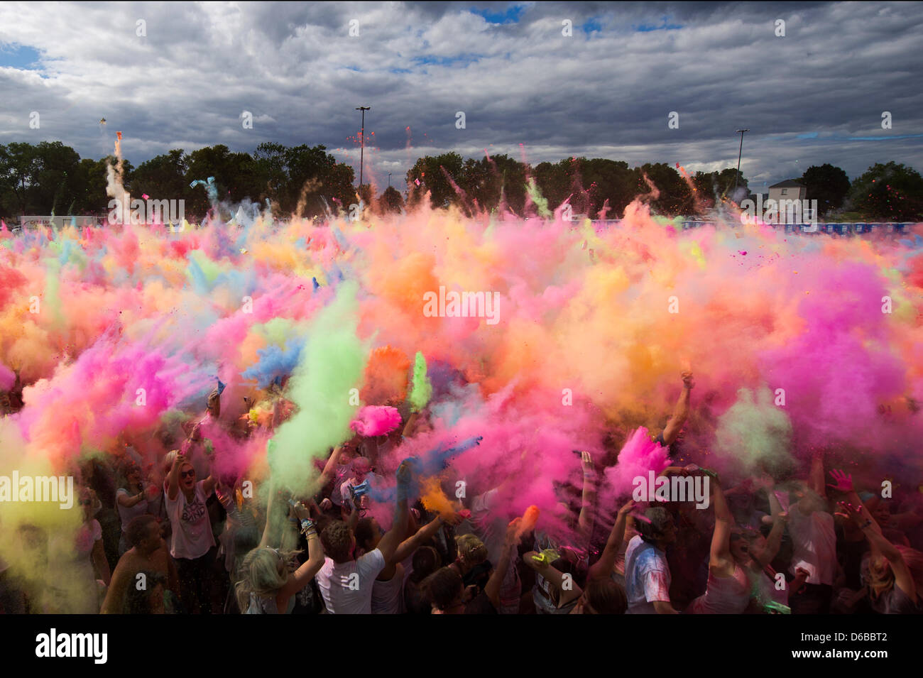 Holi Colours In Air