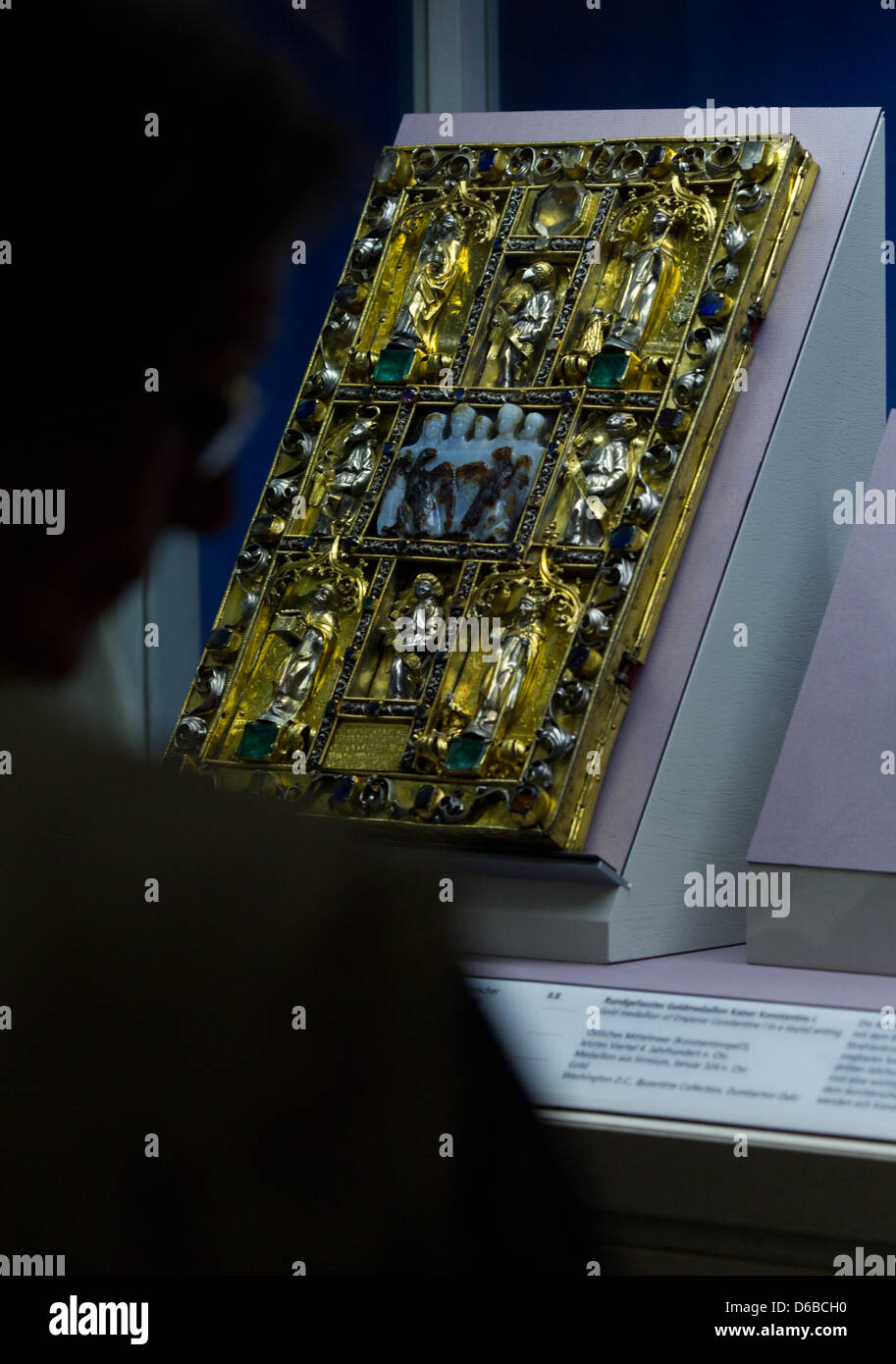 The book cover of the Ada Gospel is seen at the exhibition 'Otto the ...