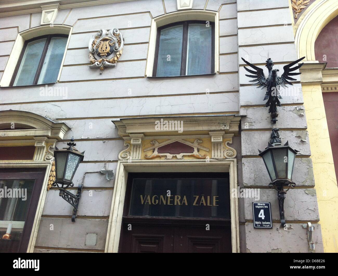 The historic Wagner concert hall is pictured on Richard Wagner Street ...