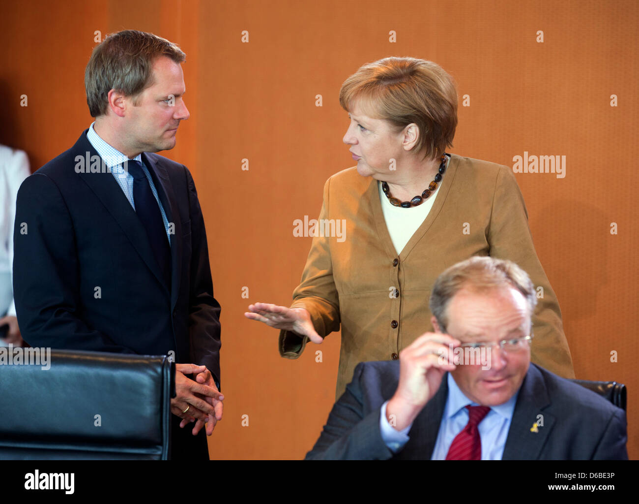German Chancellor Angela Merkel (CDU) and German Minister of Health ...