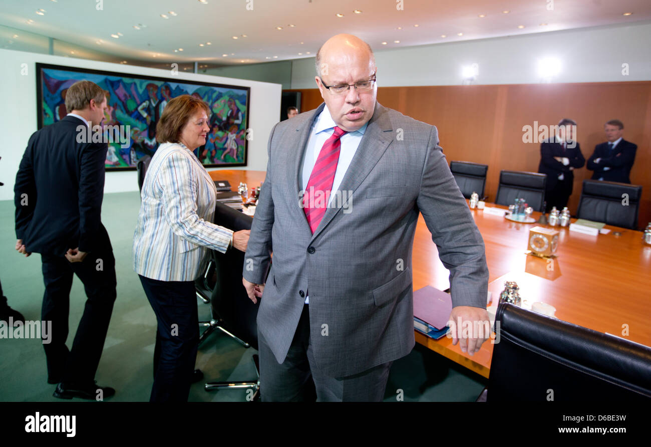 German Minister of the Environment Peter Altmaier (CDU) arrives at the ...