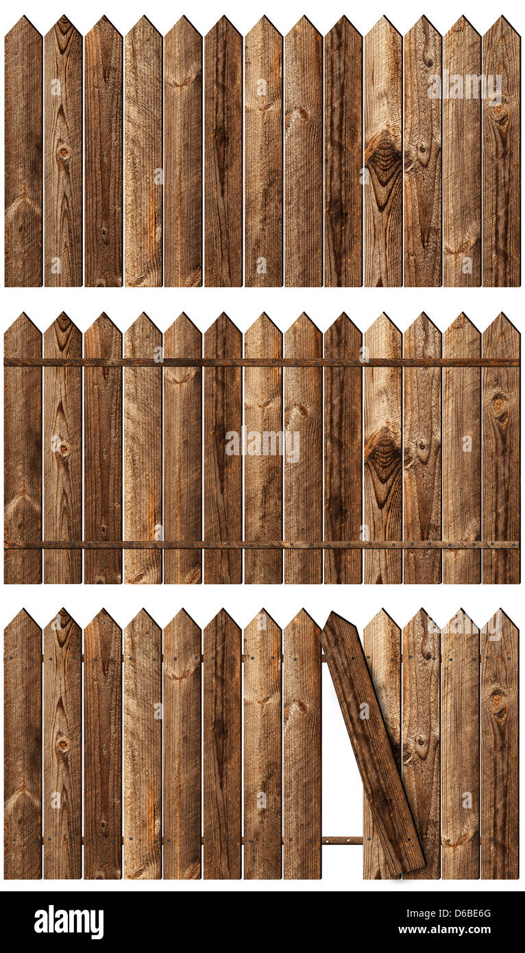 Parallel wooden fences hi-res stock photography and images - Alamy
