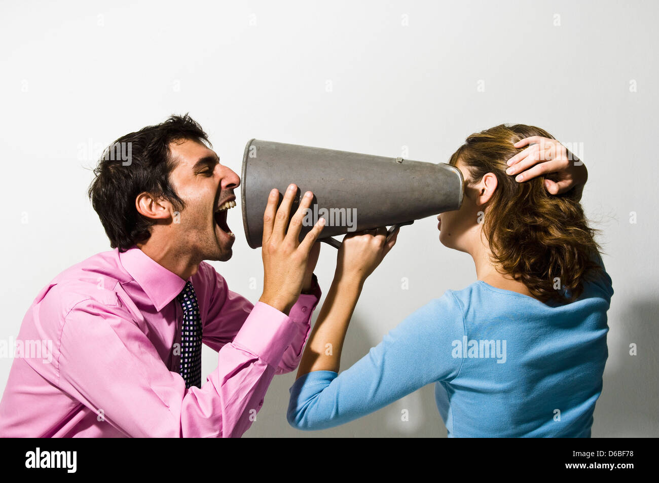 Businesswoman with head backwards hi-res stock photography and images ...