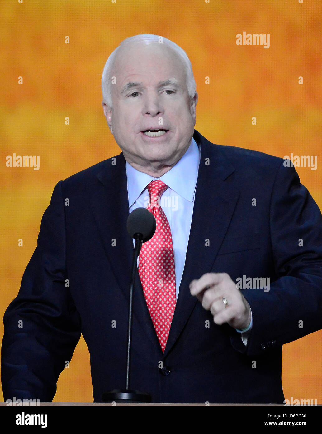 United States Senator John McCain (Republican of Arizona) makes remarks ...