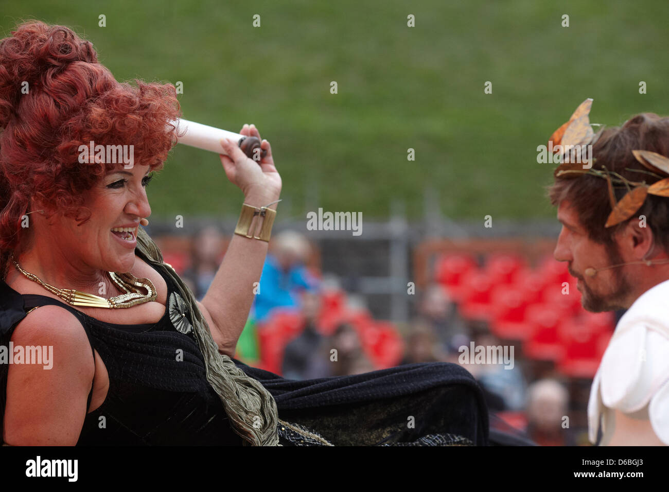Kathy Karrenbauer as character Faustina flirts with Avidius Cassius ...