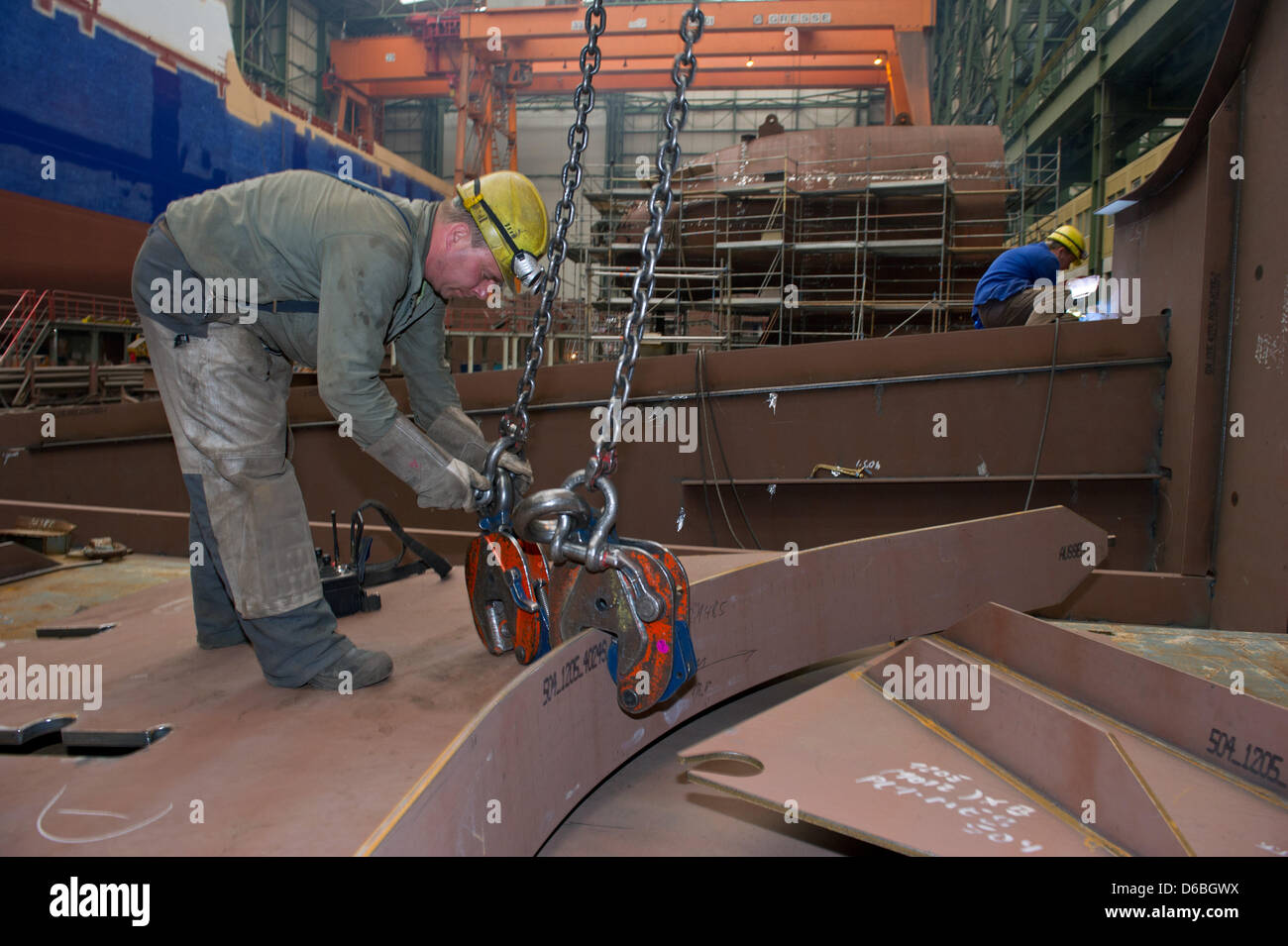 The special freighter for the Danish shipping company DFDS A/S is being ...