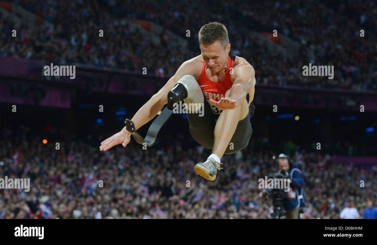 Markus Rehm of Germany jumps during the men's long jump final F42/44 at ...