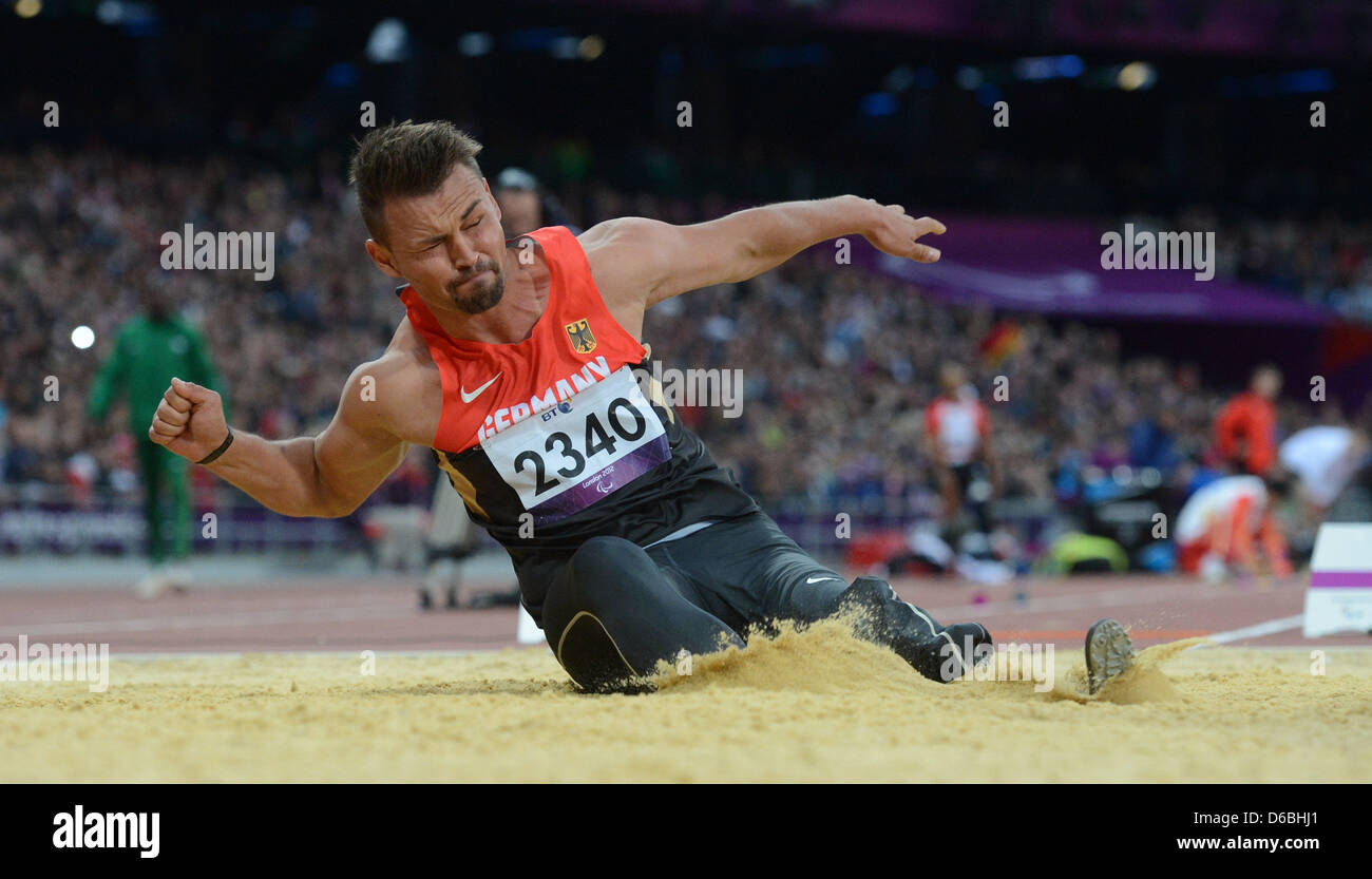 Heinrich Popow of Germany jumps during the men's long jump final F42/44 ...