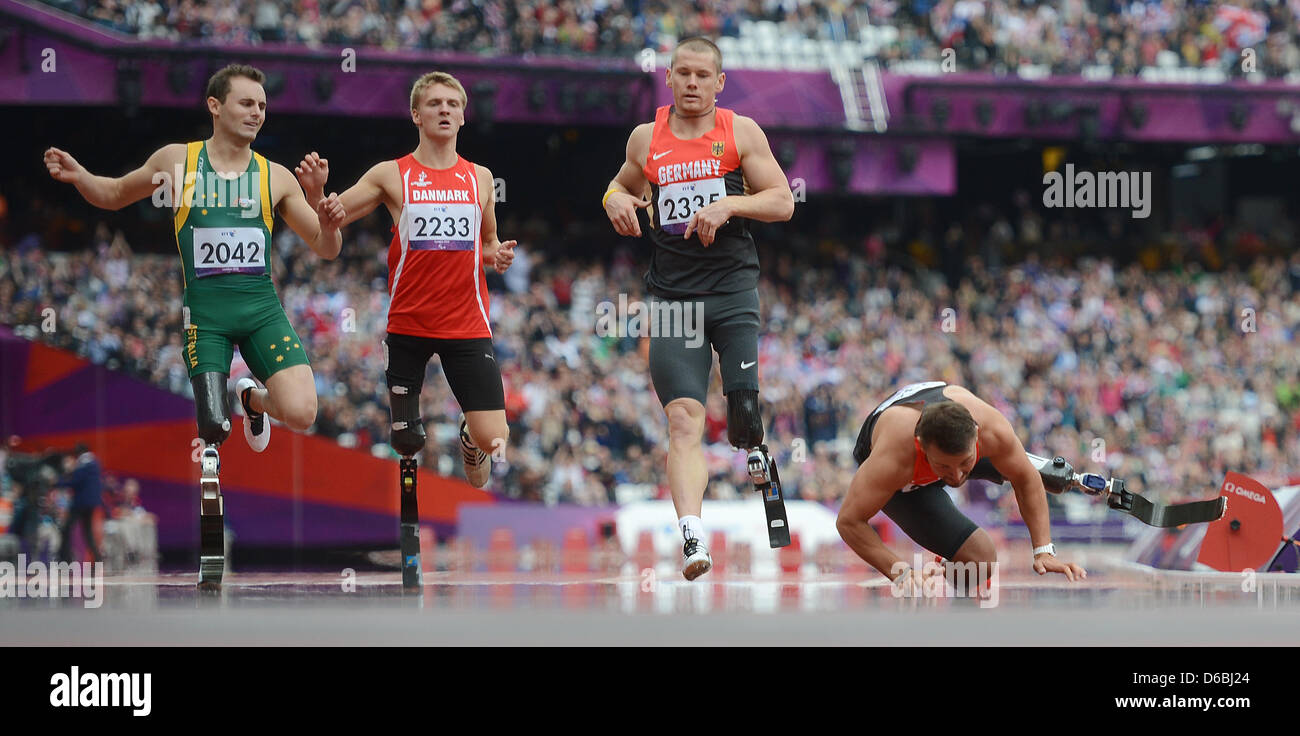 Scott Reardon (l-r) of Australia, Daniel Jorgensen of Denmark, Wojtek ...