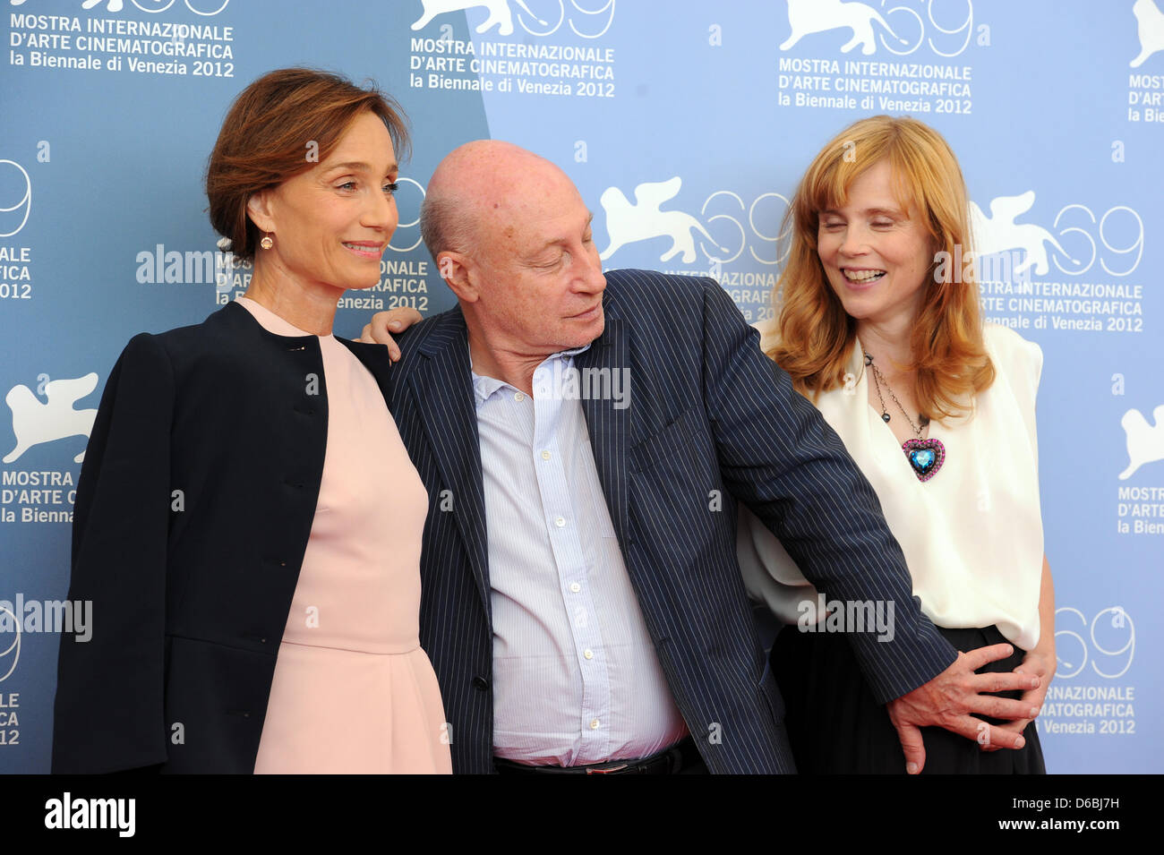 British actress Kristin Scott Thomas (L-R), French director Pascal ...