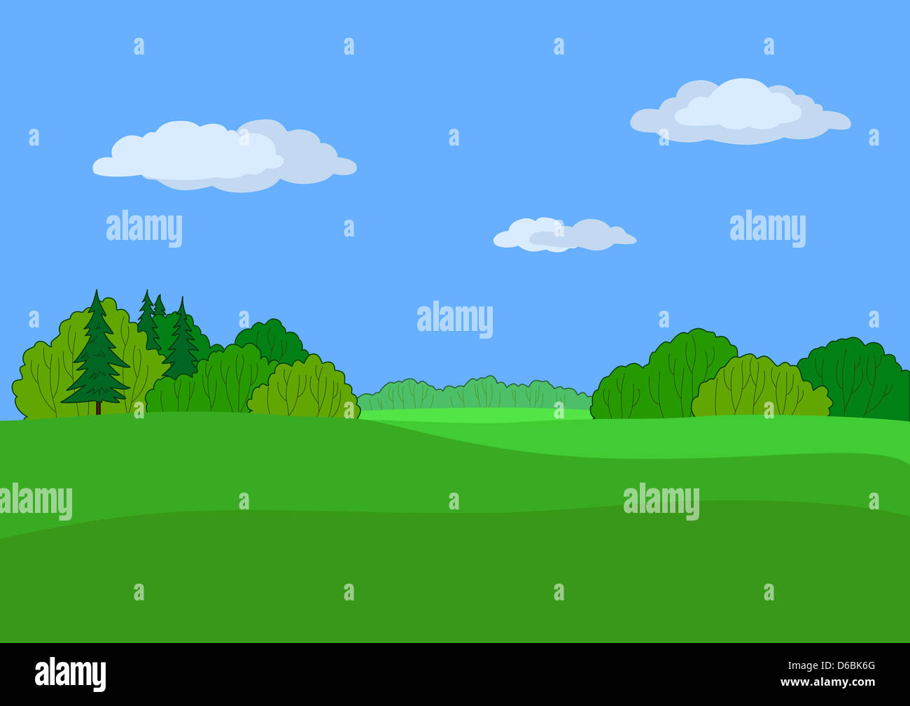 Landscape, summer day Stock Photo - Alamy
