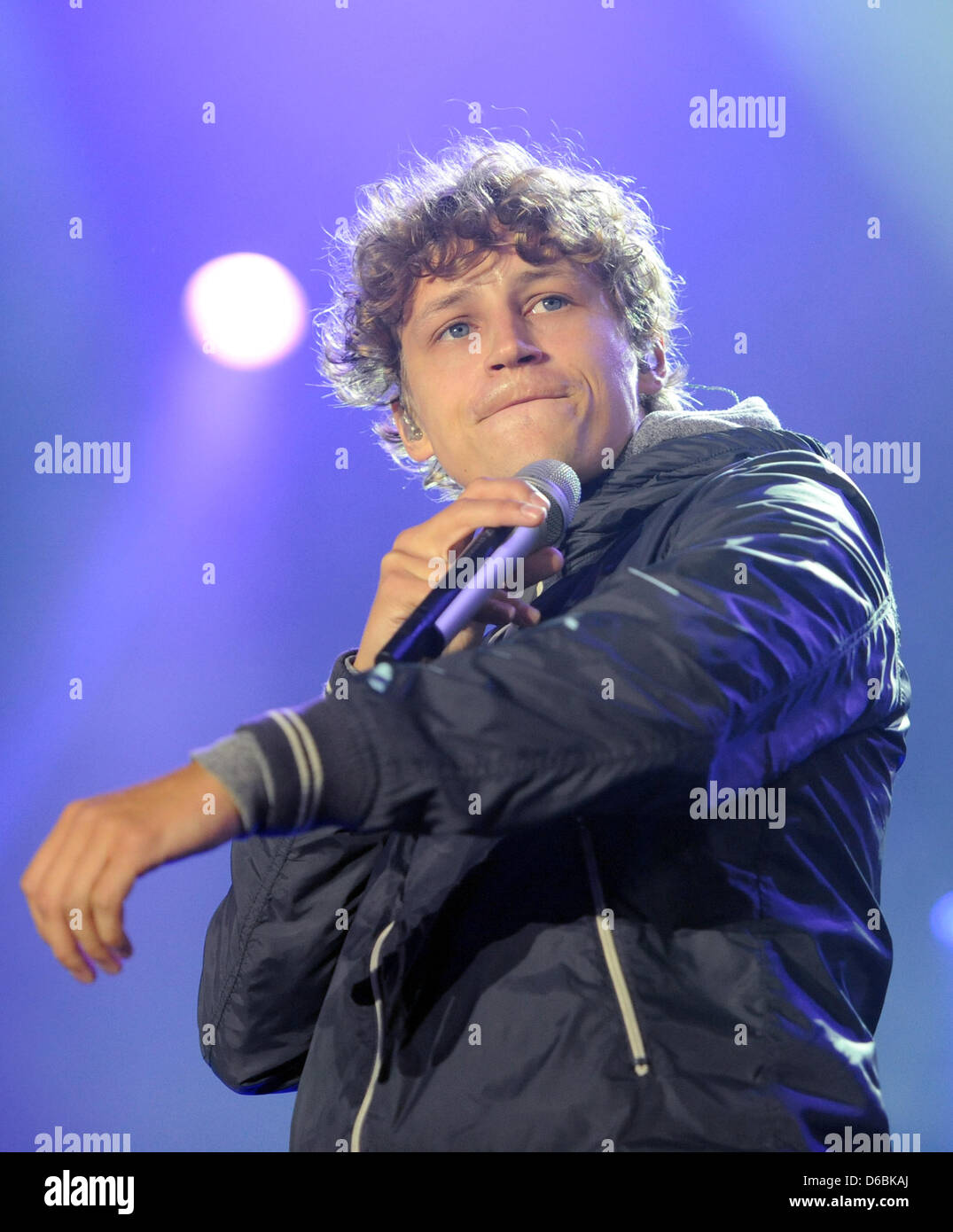 Singer Tim Bendzko performs at 'The new German Poets' festival at IFA ...