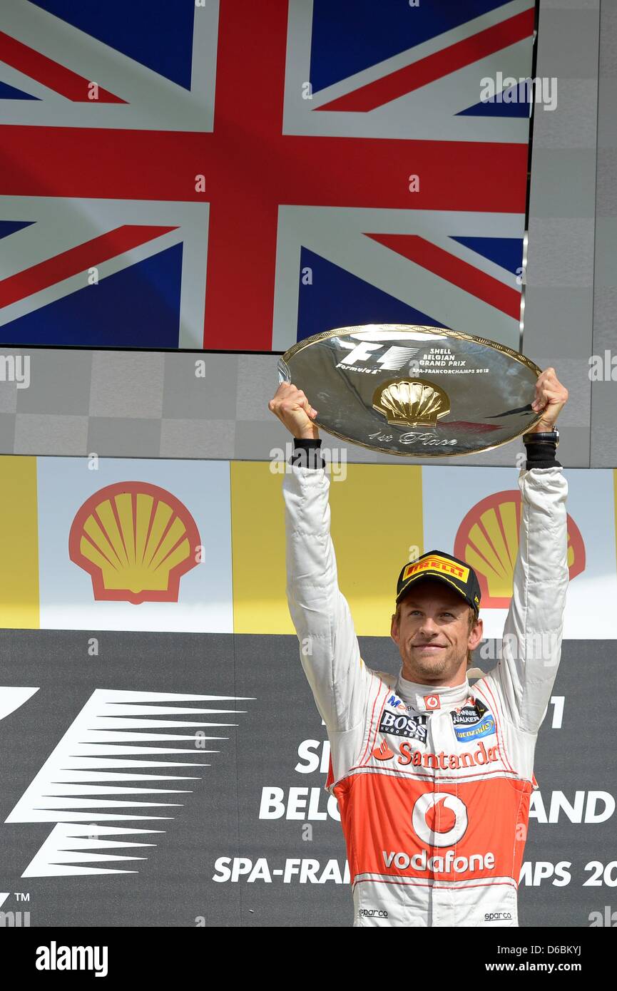 Jenson button trophy hi-res stock photography and images - Alamy