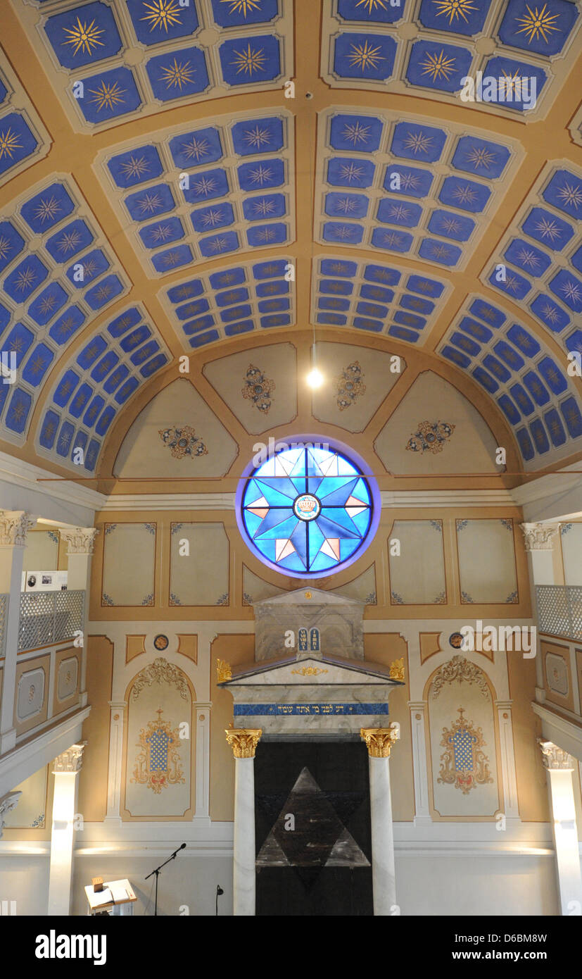 A view of the interior of the old synagogue in Sulzburg, Germany, 2 ...