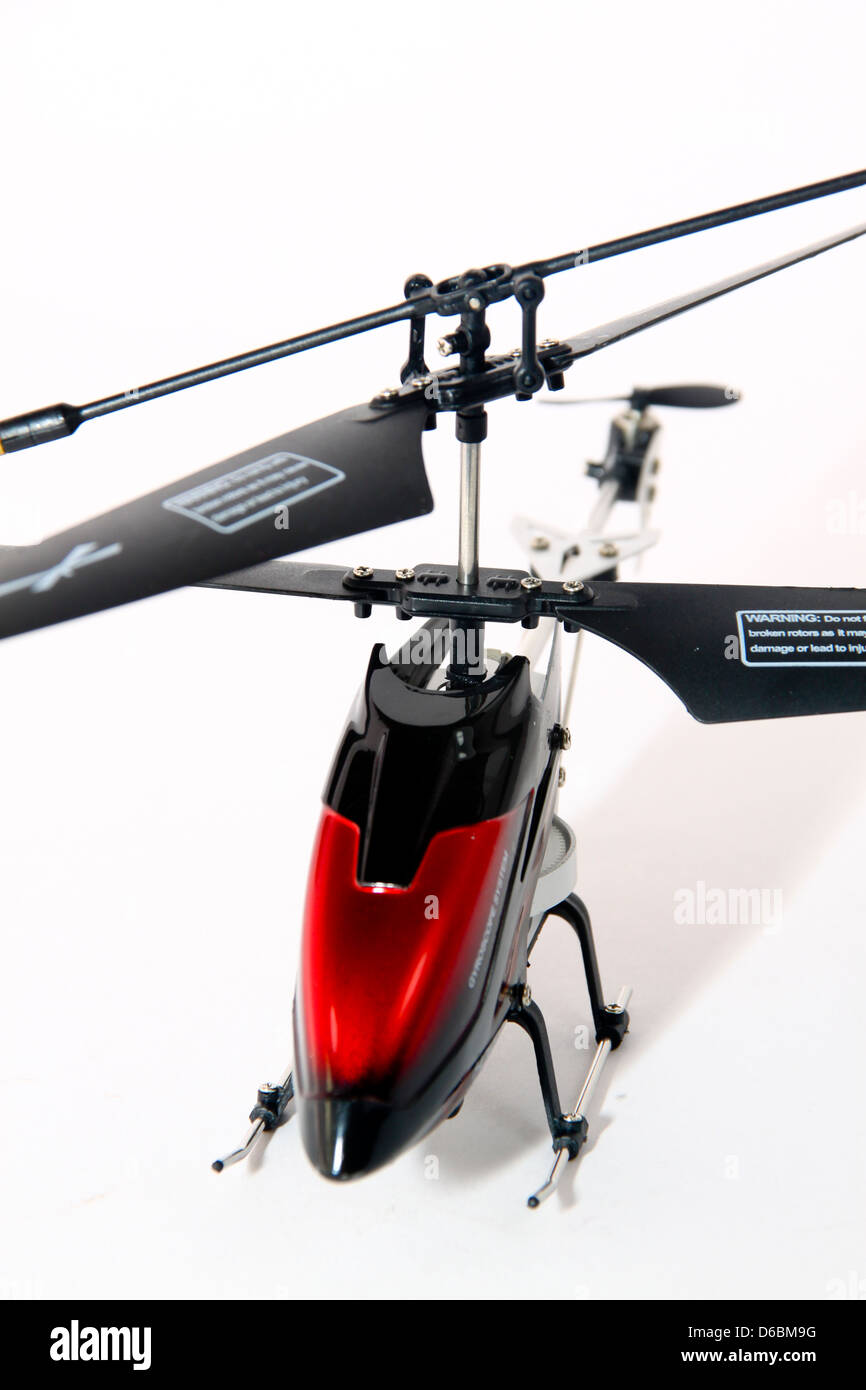 Small 3 channel remote control model helicopter Stock Photo - Alamy