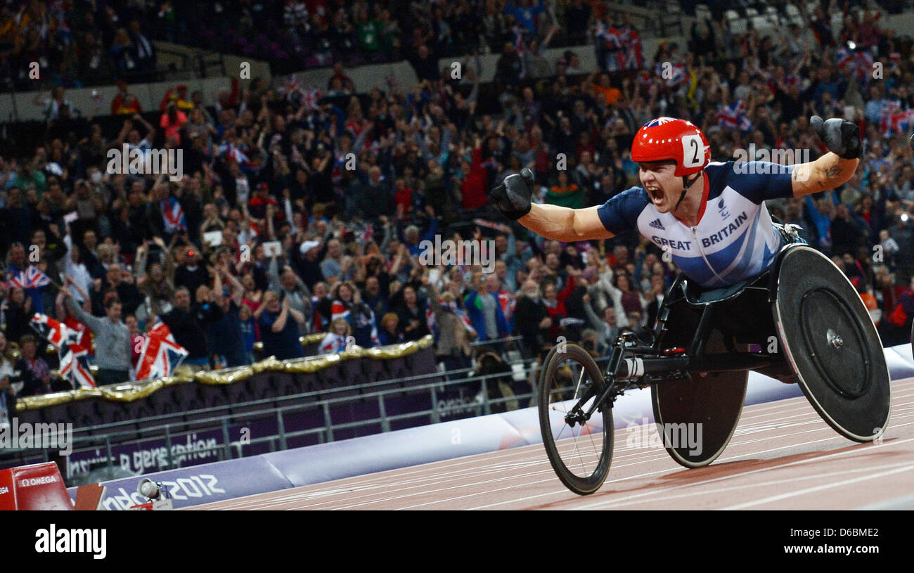 David Heir of Great Britian celebrates after winning the men's 5000m ...