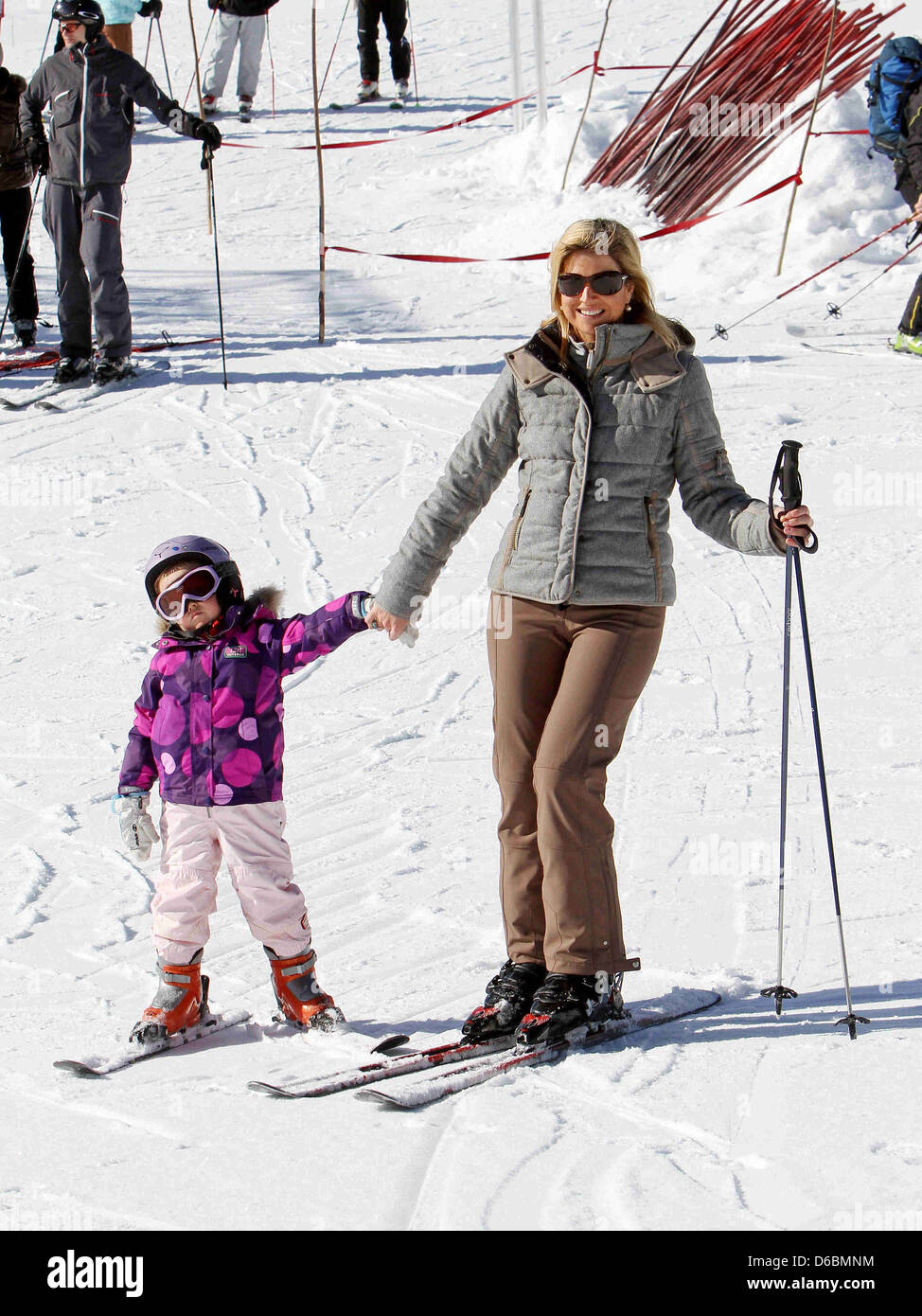 Princess Maxima and Princess Ariane of The Netherlands pose for the ...