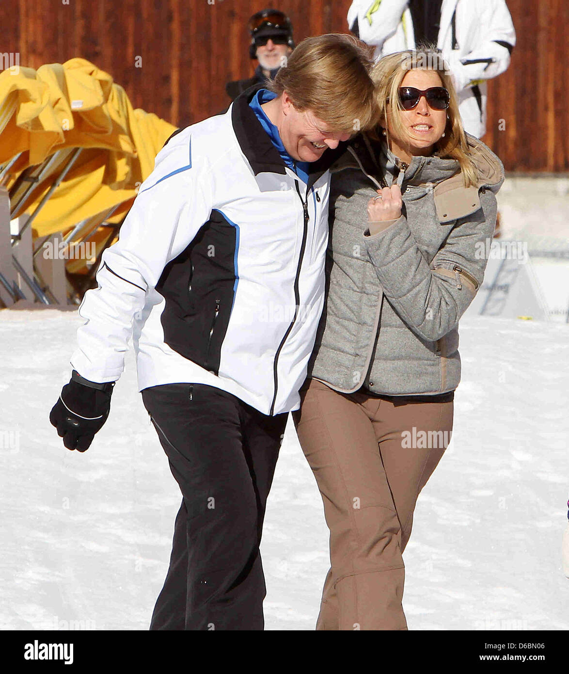 Princess Willem-Alexander and Princess Maxima of The Netherlands pose ...