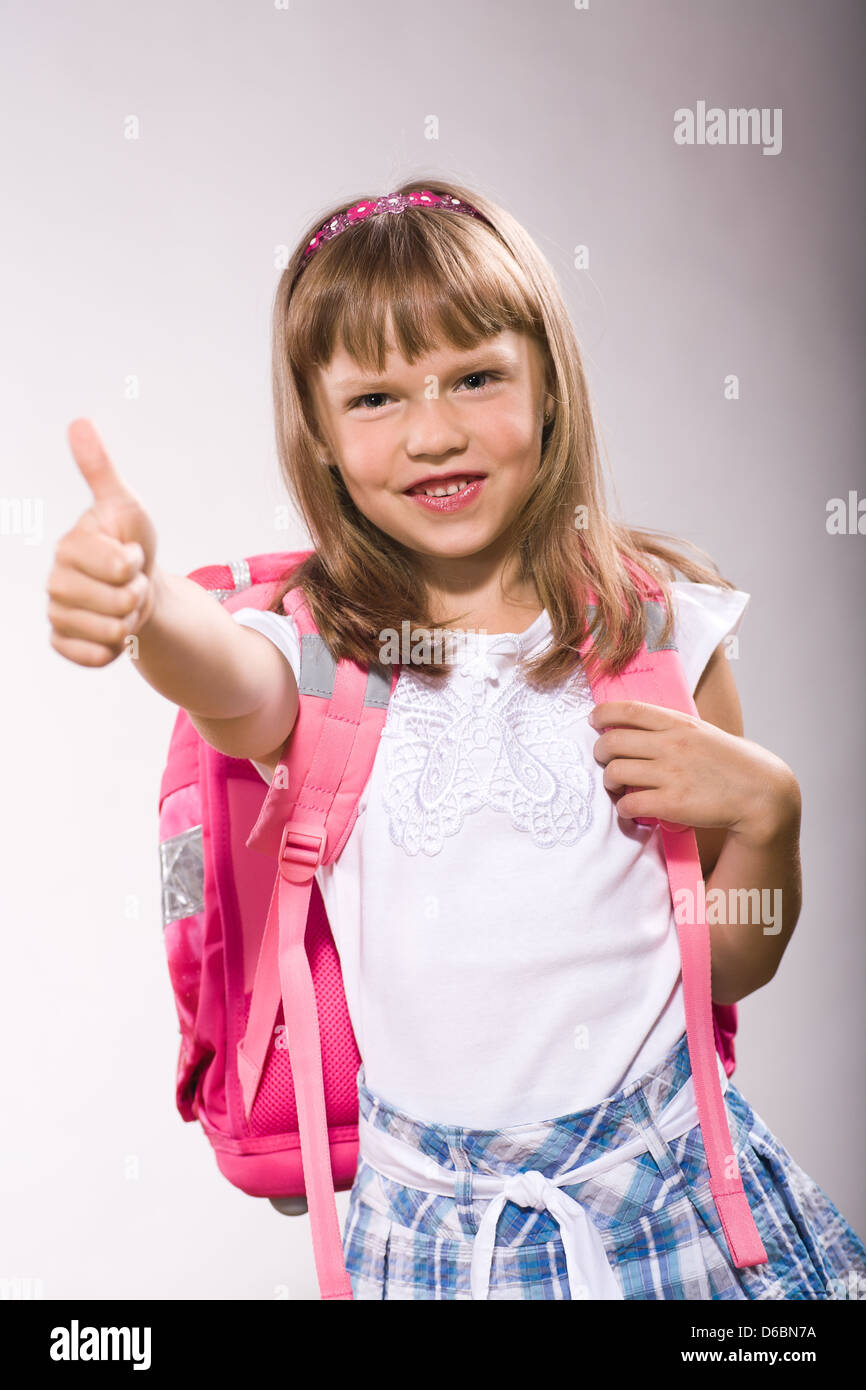 first grader girl Stock Photo - Alamy