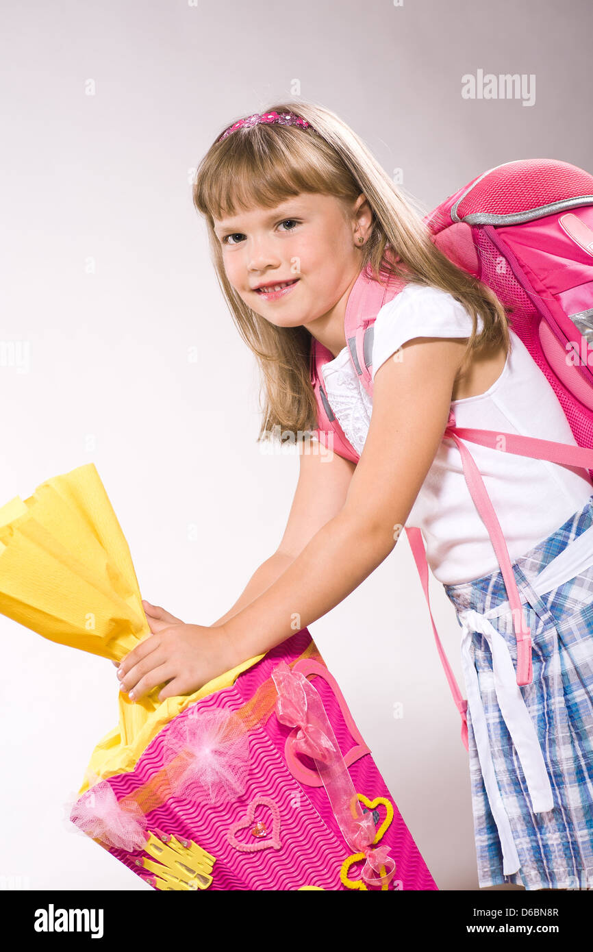 first grader girl Stock Photo - Alamy