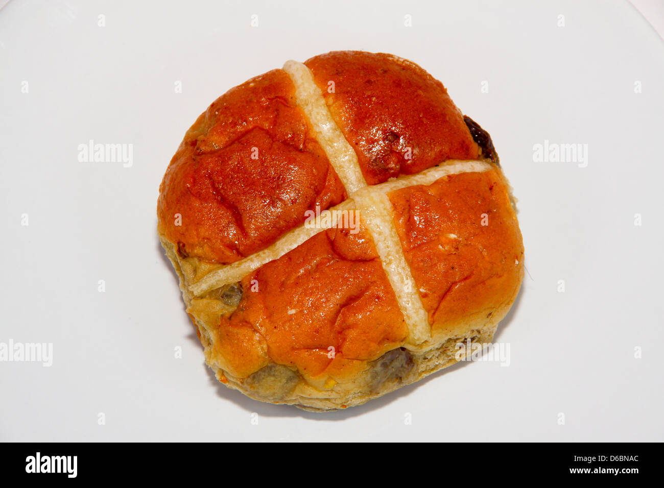 Traditional Hot Cross bun Easter treat Stock Photo - Alamy