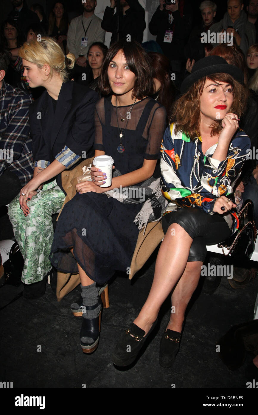Pixie Lott, Alexa Chung, Jaime Winstone London Fashion Week A/W 2011 ...