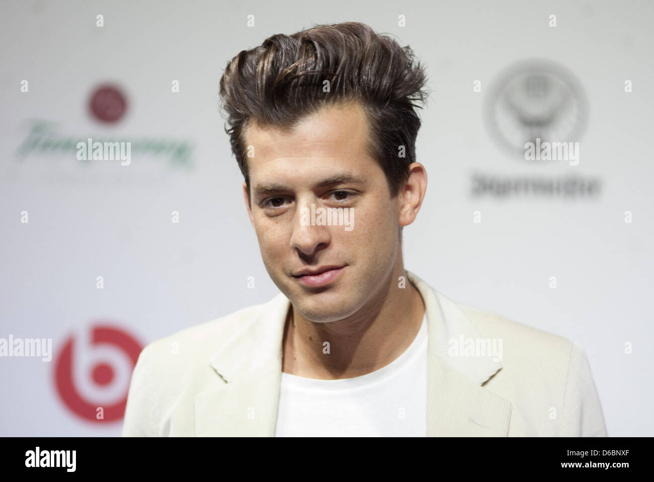 British producer and DJ Mark Ronson poses for pictures on the red ...