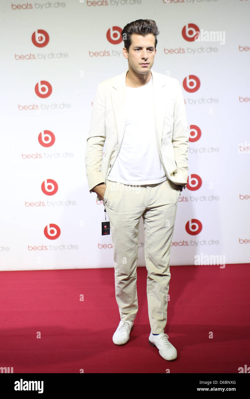 British producer and DJ Mark Ronson poses for pictures on the red ...