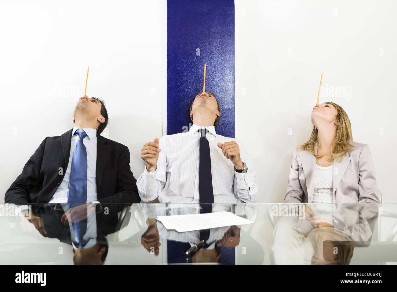 Balance Bizarre Humor Teamwork High Resolution Stock Photography and ...