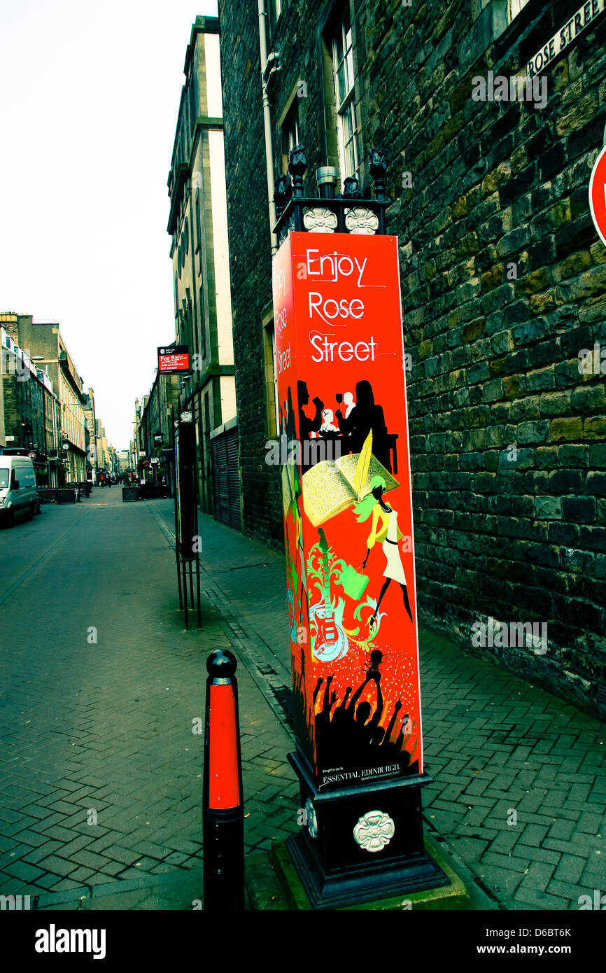 Rose Street Edinburgh city centre Scotland Stock Photo - Alamy